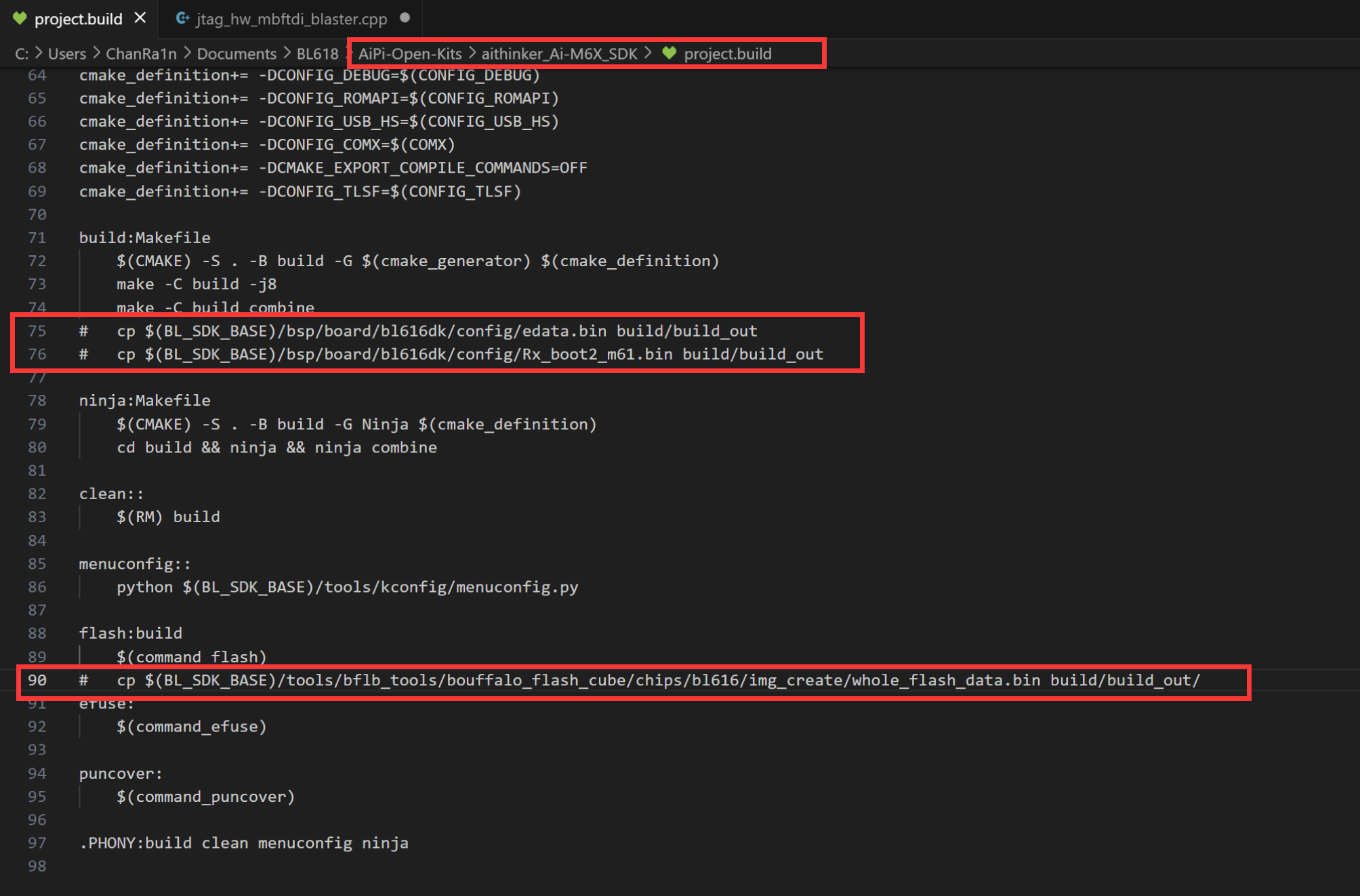Ai-M61-32S开发环境搭建 BL616/BL618 Windows/Linux - MCU - 我的FPGA